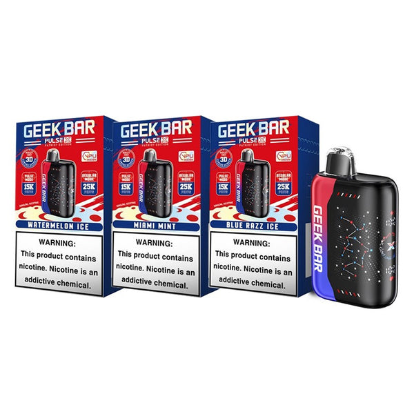 Geek Bar Pulse X Patriot Edition 25000 Puffs Disposable Vape Wholesale ...